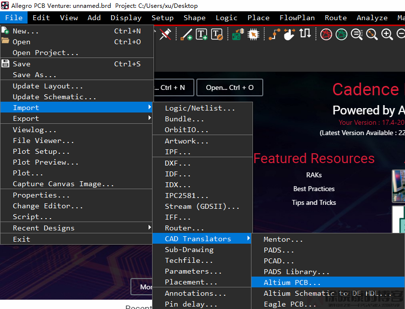 AD原理图符号与PCB封装转Cadence_ad的封装库转换为candence格式-CSDN博客