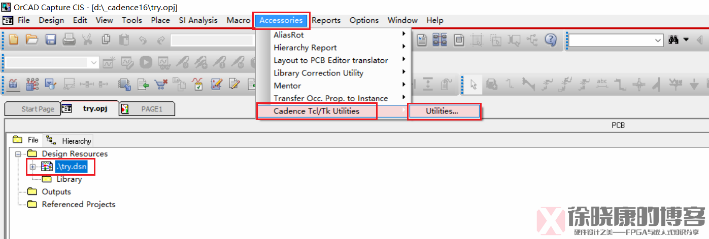 Cadence原理图导出智能PDF（带图页书签且文本可搜索） – 徐晓康的博客