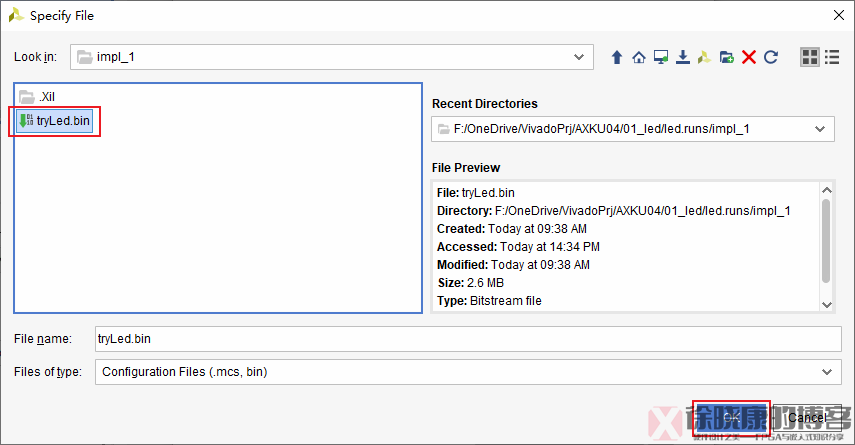 Vivado如何生成BIN或MCS文件并烧写到FLASH – 徐晓康的博客